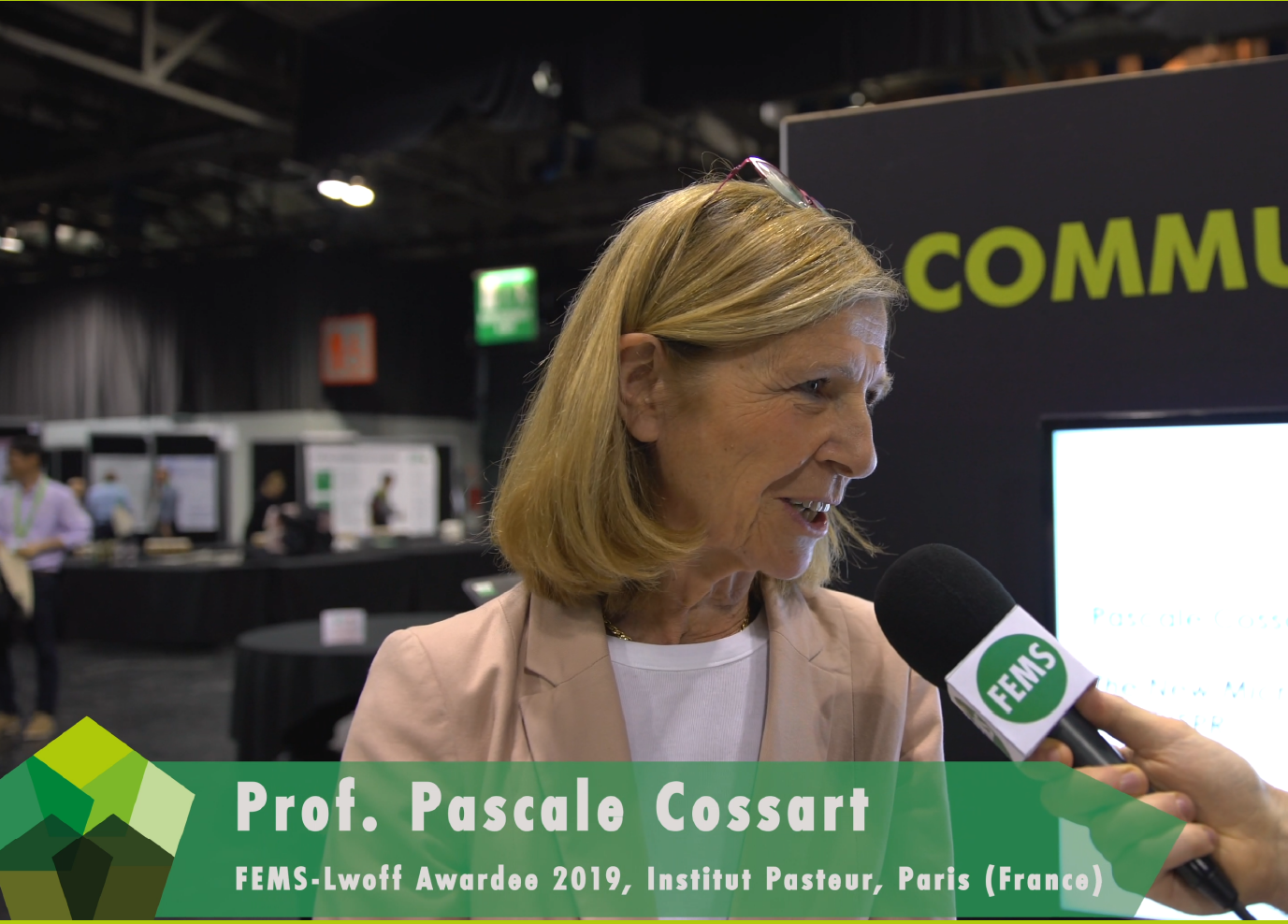 Pascale Cossart, Professor at the Institut Pasteur (Paris) and FEMS ...