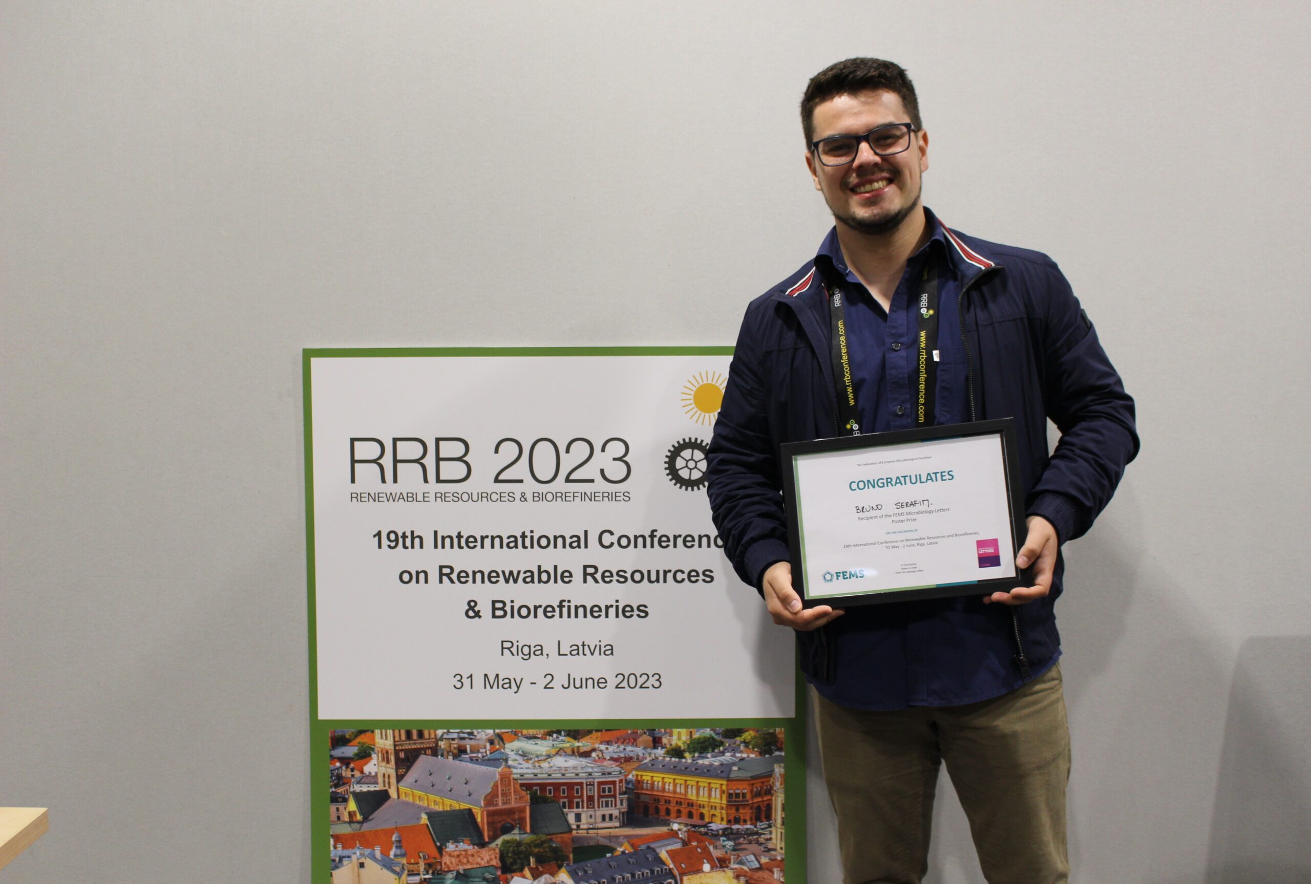 FEMS Microbiology Letters Poster Prize: Bruno Serafim - FEMS